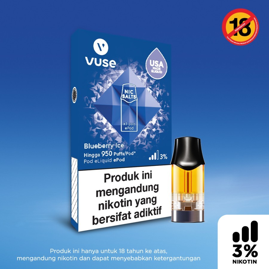 Jual VUSE POD RASA BLUEBERRY ICE- VUSE EPOD CATRIDGE VAPE BLUEBERI ...