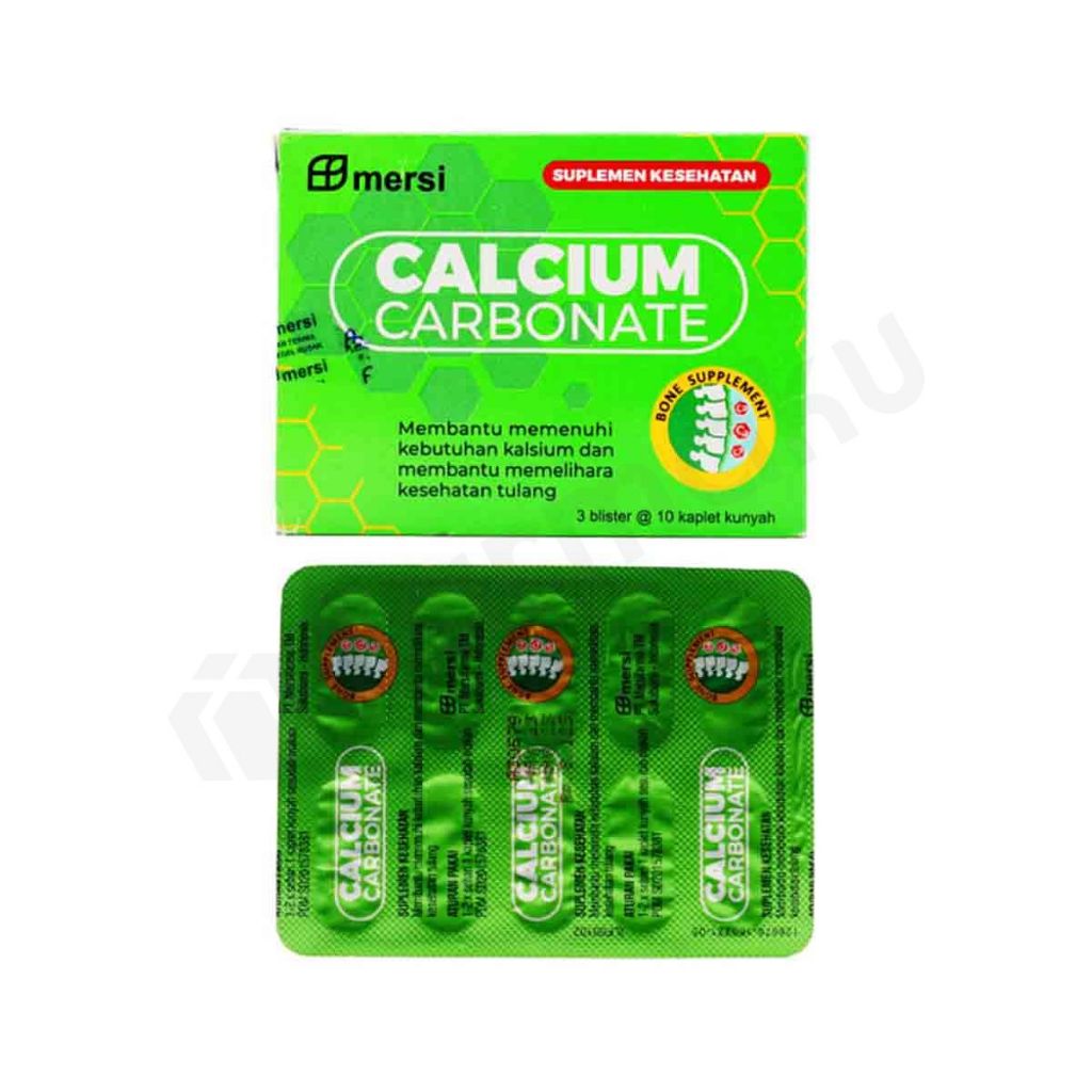 Jual Calcium Carbonate 500 mg Strip 10 Tablet Mersi | Shopee Indonesia