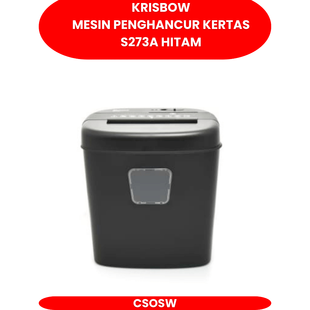 Jual Krisbow Mesin Penghancur Kertas Paper Shredder S273a Hitam | Shopee Indonesia