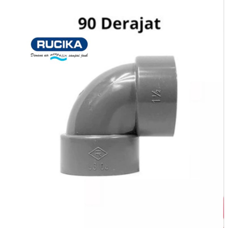 Jual Elbow 3" Inch 90° Derajat Tipe D Rucika l Knee Sambungan Pipa Pralon L Belokan | Shopee ...