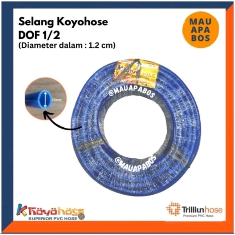 Jual Selang Air Koyohose Dof Dop 1/2 (harga per meter) | Shopee Indonesia