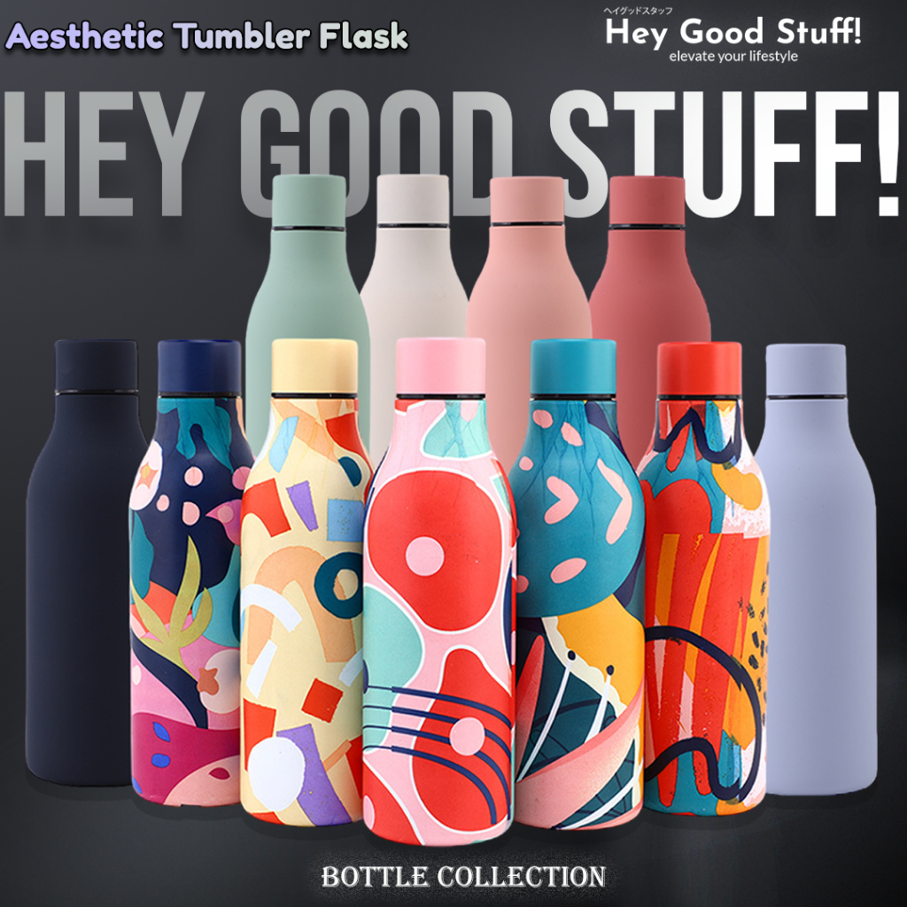 Jual Botol Termos Air Panas Portable Colorful Aesthetic Stainless Steel ...