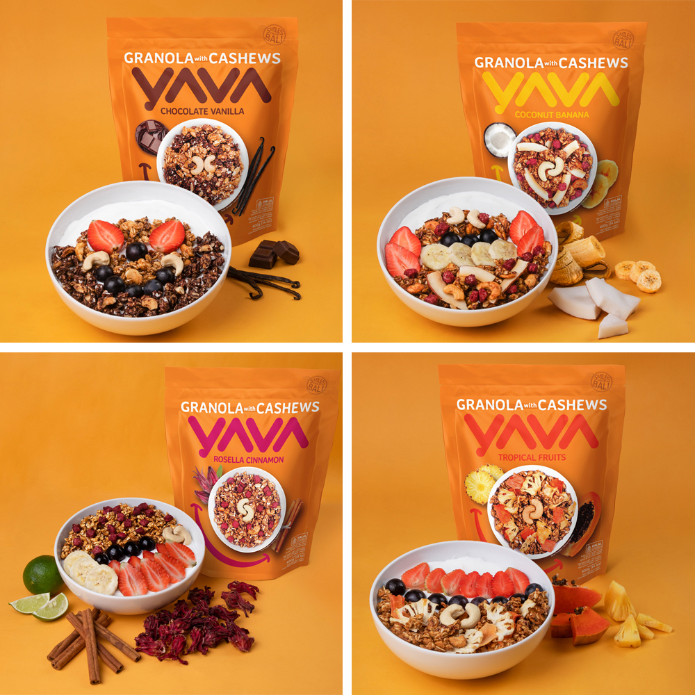 Jual TERMURAH YAVA Granola 400g - Chocolate Vanilla, Coconut Banana ...