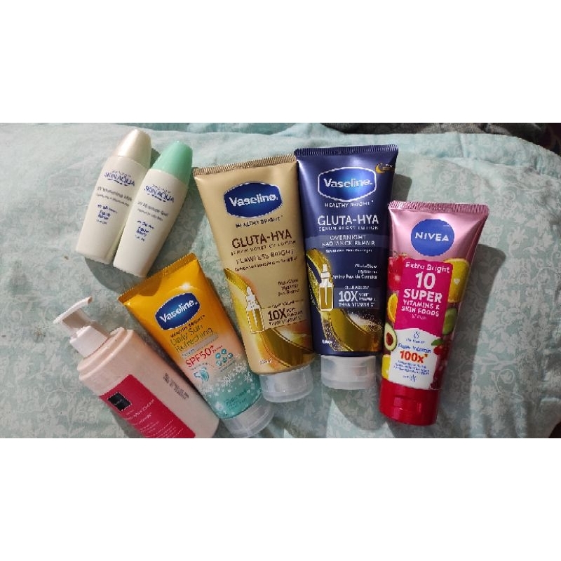 Jual PRELOVED Vaseline Gluta-hya (kuning dan biru), Vaseline sun ...