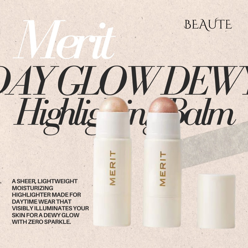 Jual MERIT Day Glow Dewy Highlighting Balm | Shopee Indonesia