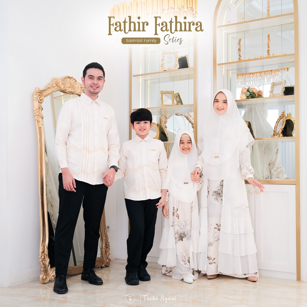Jual Tachi Syari Fathir Fathira White Sarimbit Lebaran Baju Umroh Raya ...