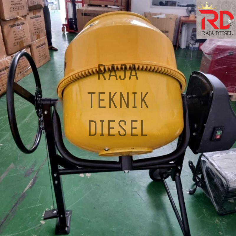Jual Molen Elektrik 200 Liter Tigon Molen Mini Listrik Mesin Pengaduk Semen 200L | Shopee Indonesia