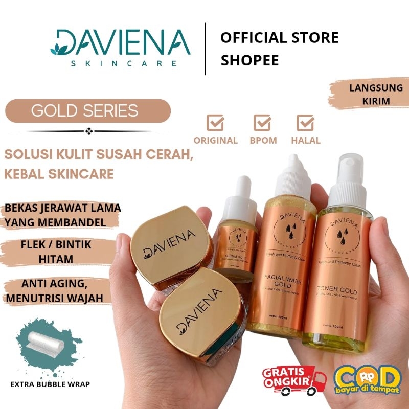 Jual (OFFICIAL) DAVIENA SKINCARE GOLD SERIES | OFFICIAL STORE PALEMBANG ...