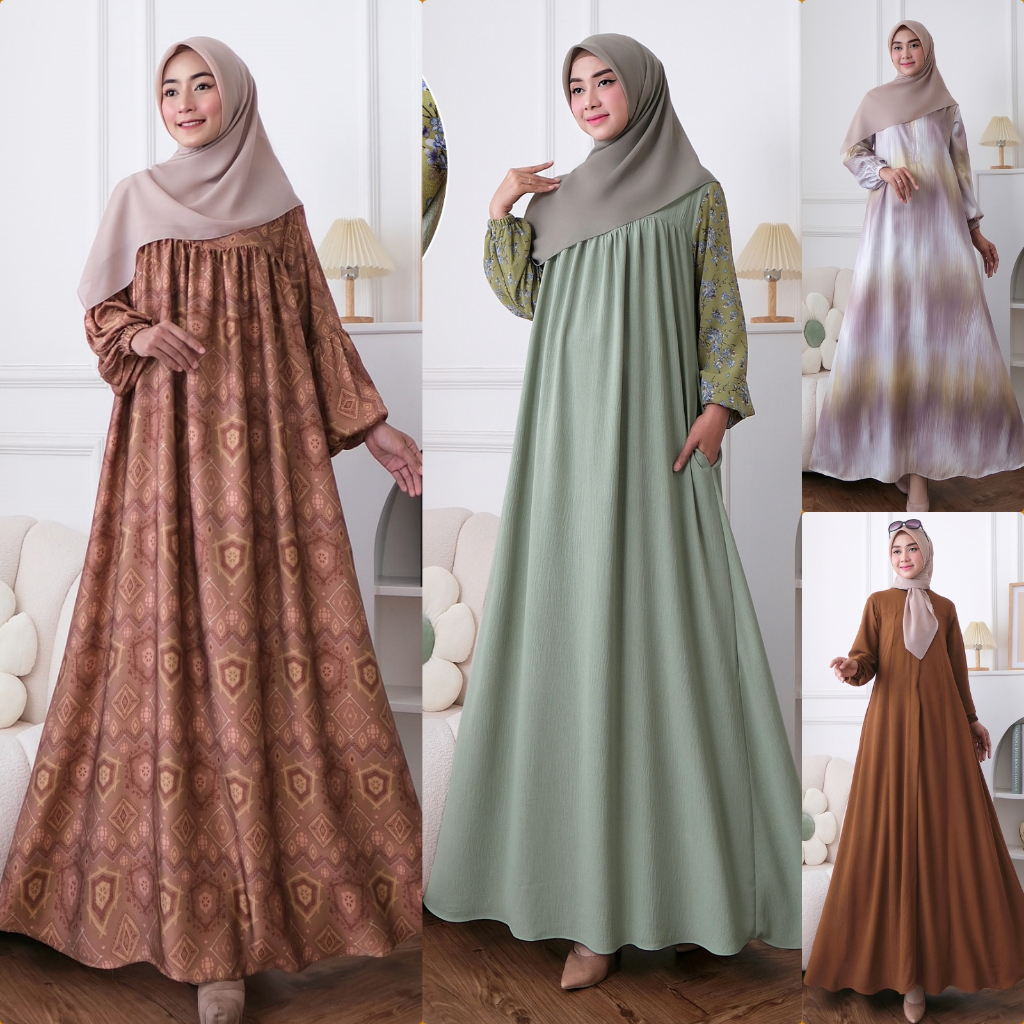 Jual Gamis Promo 10.10/ Gamis Remaja/ Gamis Jumbo/ Gamis Sale | Shopee ...