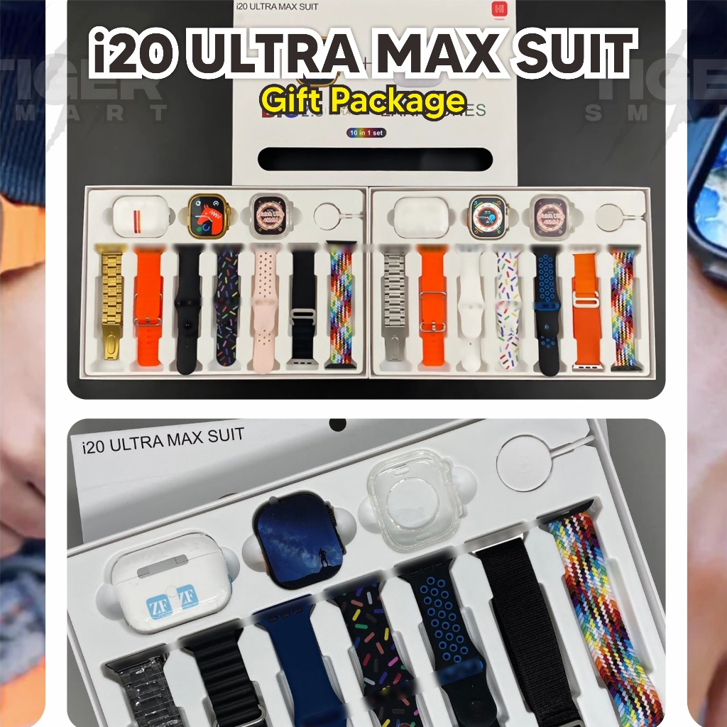 Jual Official Watch i20 ULTRA MAX SUIT Original Smartwatch Layar 2.3 ...