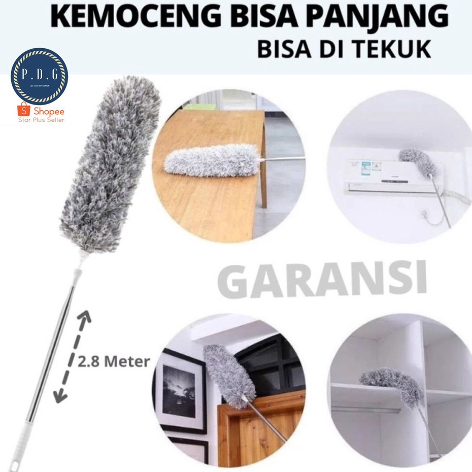 Jual Kemoceng Microfiber Panjang 2,8 Meter Teleskopik Fleksible Magnet ...