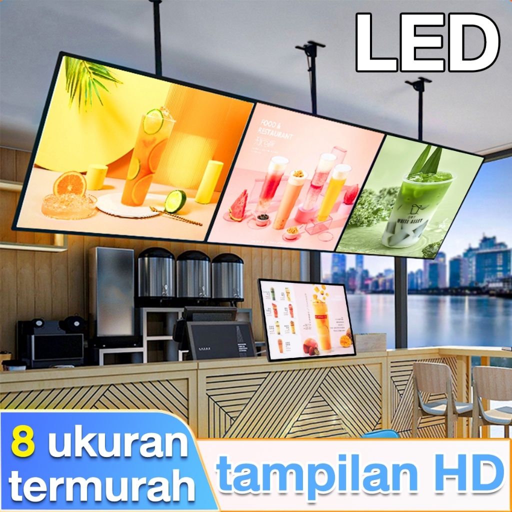 Jual 3 years warranty LED Cafe Menu Board Yang termurah papan menu LED ...