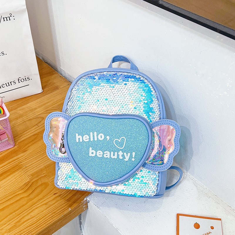 Jual Tas ransel anak sequin glitter karakter kartun Backpack SD/TK ...