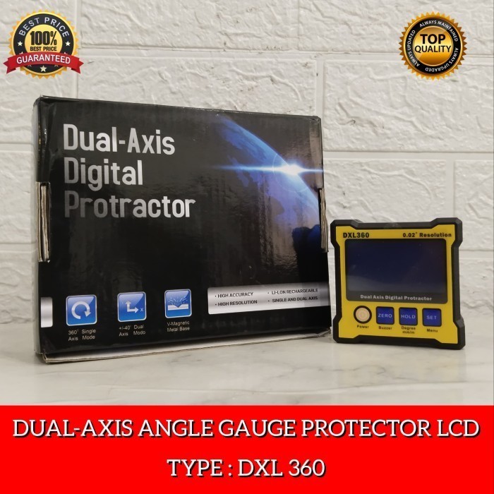 Jual Digital Protractor DXL-360 Inclinometer DXL360 Angle Level Axis ... Jual Digital Protractor DXL-360 Inclinometer DXL360 Angle Level Axis ...