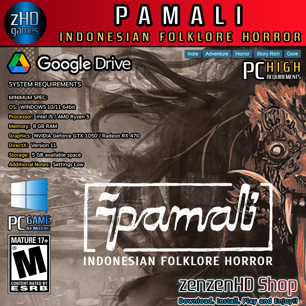 Jual PAMALI - INDONESIAN FOLKLORE HORROR | Pamali Include All DLC's PC ...