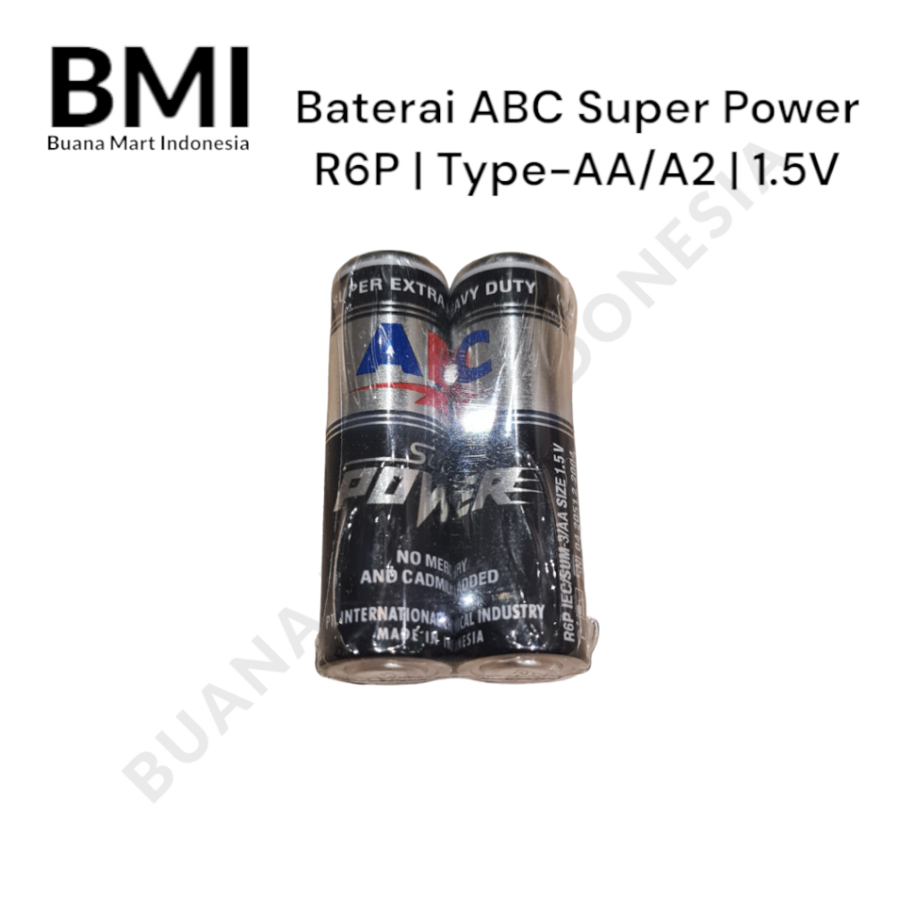 Jual Baterai ABC Super Power AA / A2 | 1.5V | Batu Batre | Battery ...