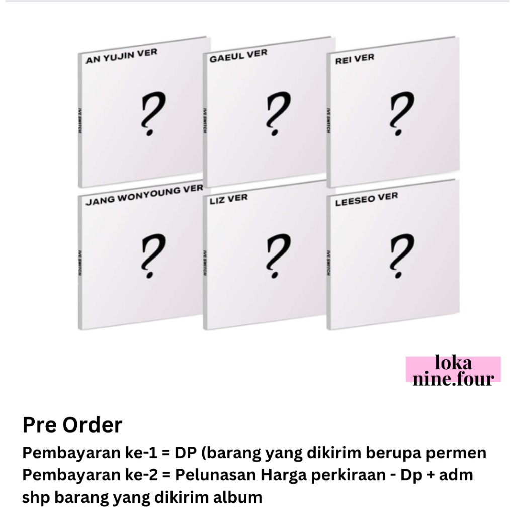 Jual PO IVE - 2nd EP IVE SWITCH DIGIPACK Ver. | Shopee Indonesia