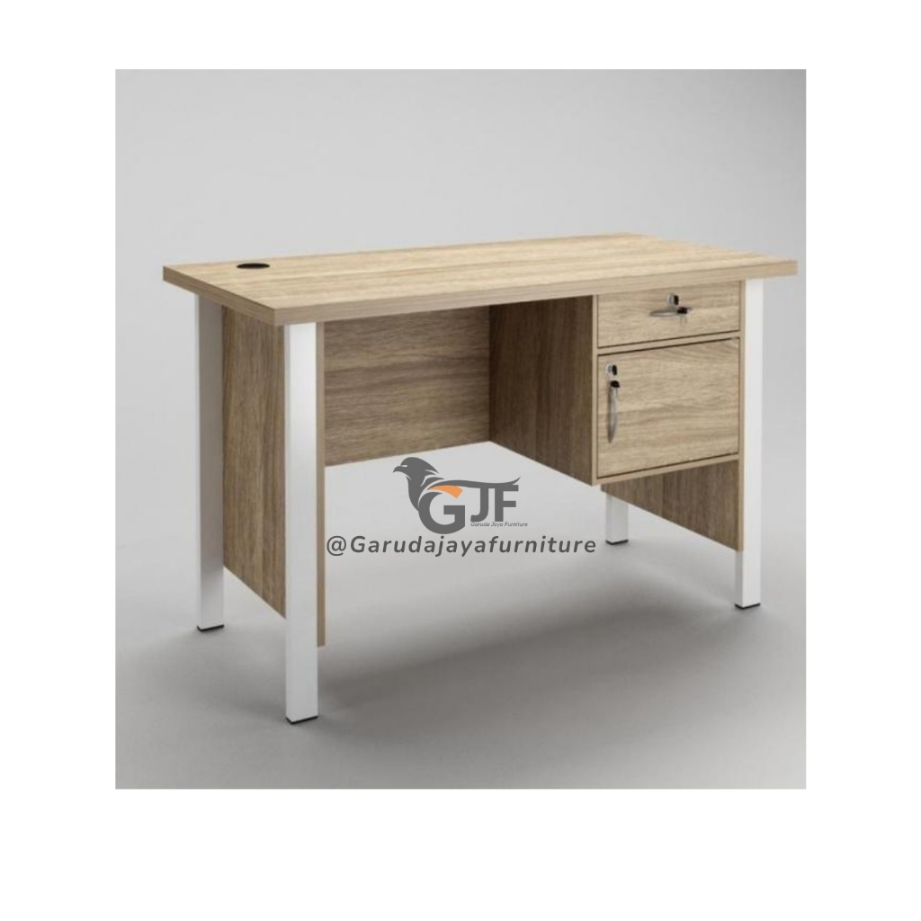 Jual MEJA 1/2 BIRO KAKI BESI/MEJA KERJA KAKI BESI/MEJA KANTOR/MEJA ...