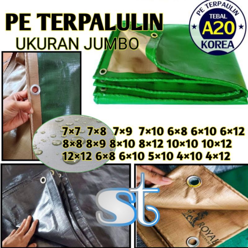 Jual terpal A20 ukuran jumbo ukuran 6×12 8×12 6×7 7×7 7×8 | Shopee ...