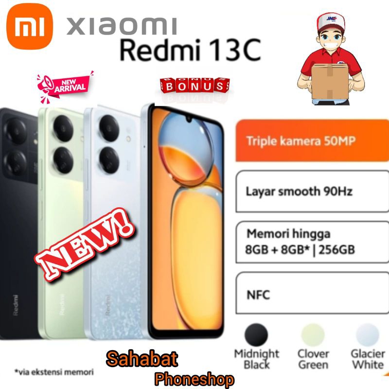 Jual XIAOMI REDMI 13C RAM 8/256 GB (8GB + 8GB EXTENDED RAM) GARANSI ...