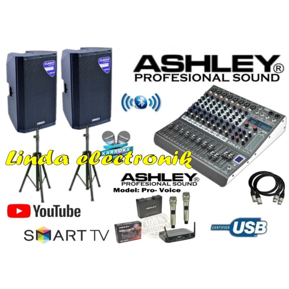 Jual New paket sound system 15 inch ashley act600pro ashley super m8 8 ...