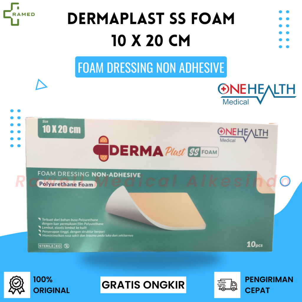 Jual Dermaplast Foam Dressing 10 x 20 cm Non Adhesive / Foam Penyerap ...
