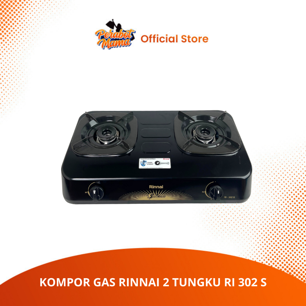 Jual KOMPOR GAS RINNAI 2 TUNGKU RI 302 S | Shopee Indonesia