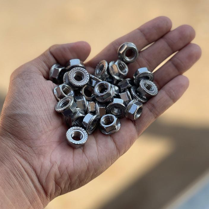 Jual mur m6 mur 10 mur baut 10 stainless (std) | Shopee Indonesia