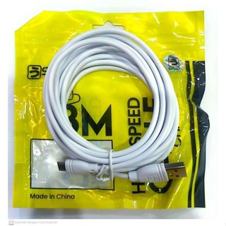 Jual SATOO HIGH SPEED CHARGE CABLE 3 METER - KABEL MICRO TO USB 3 METER - PUTIH | Shopee Indonesia