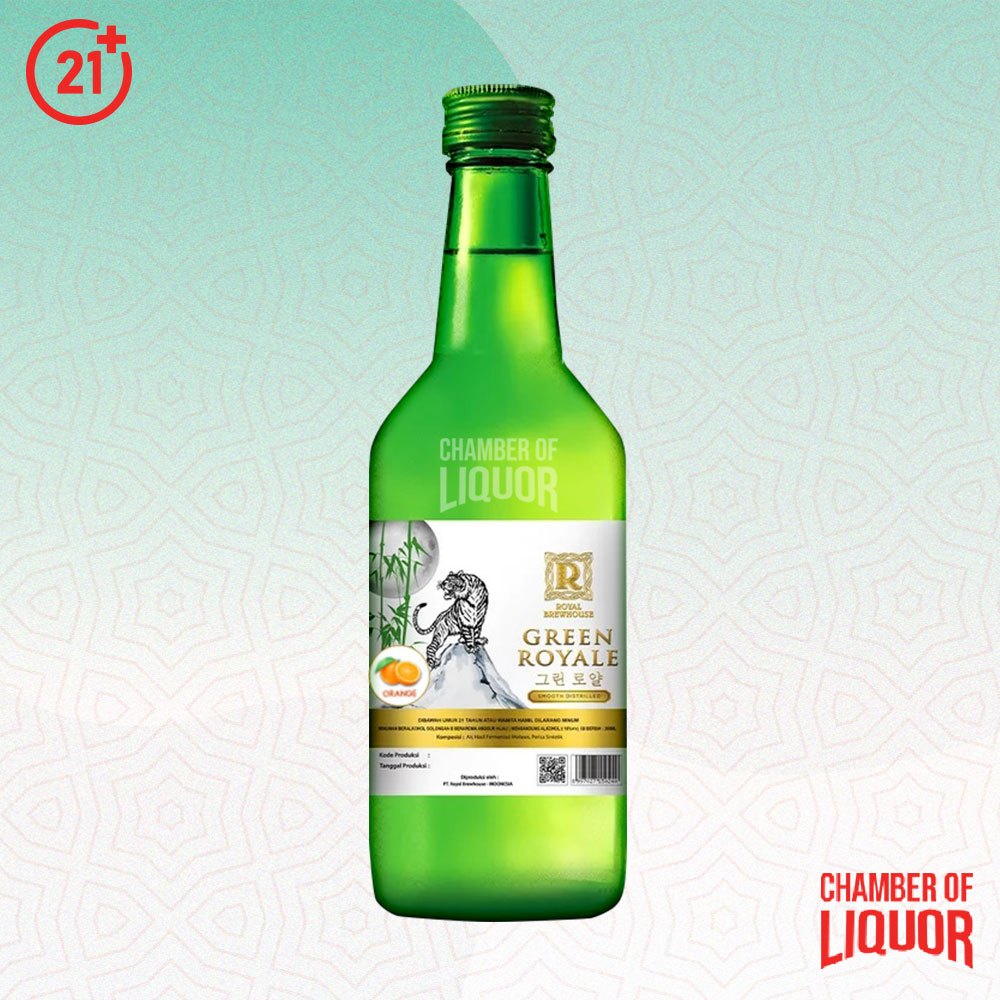 Jual Royal Brewhouse Green Royale Orange Soju Jeruk 350ml | Shopee ...