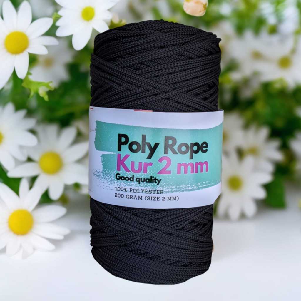 Jual Decent Crochet - POLY ROPE KUR TALI KUR 2MM | Shopee Indonesia