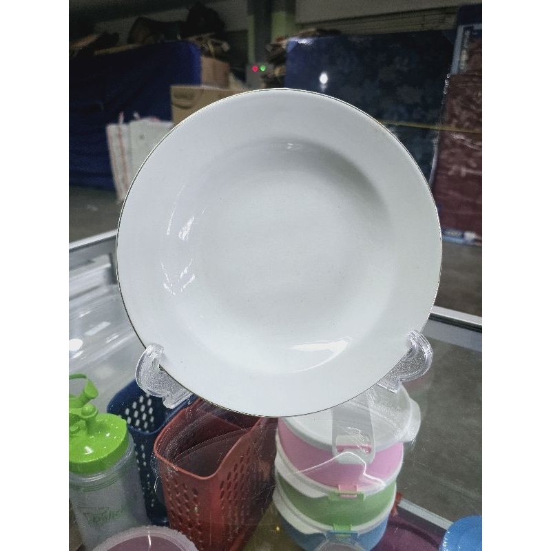 Jual piring makan 9 inch (23 cm) sango isi 1 biji + bubble wrap ...