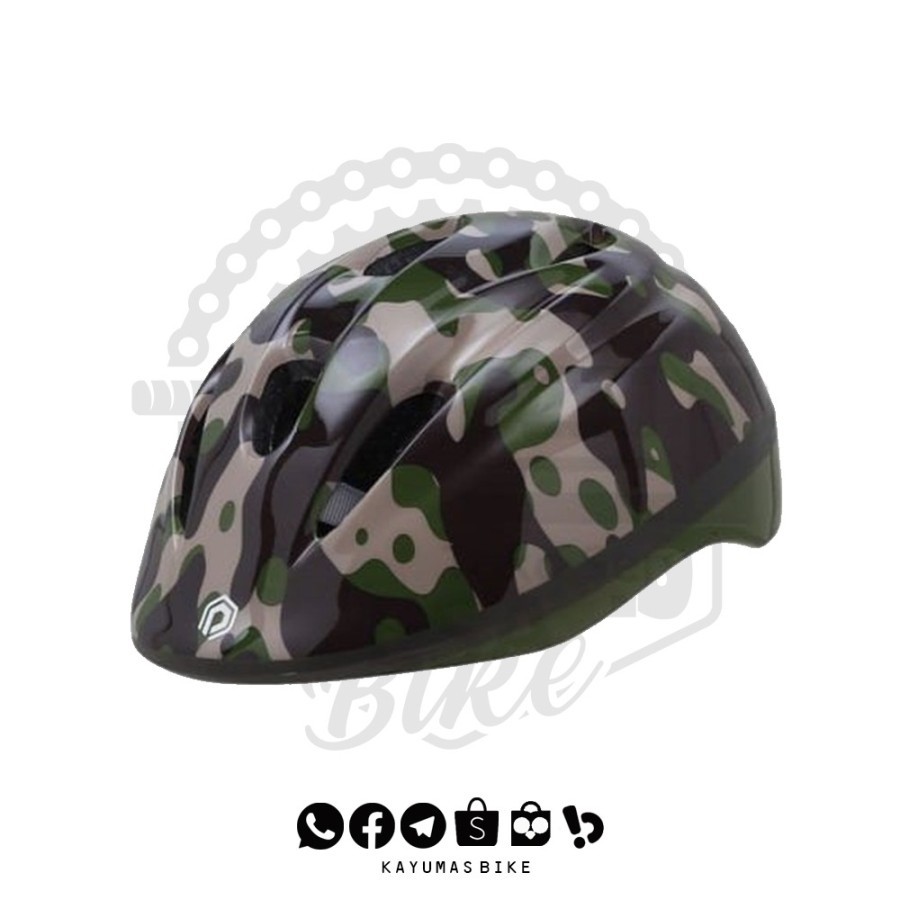 Jual HELM SEPEDA ANAK POLYGON ARMY HELMET | Shopee Indonesia