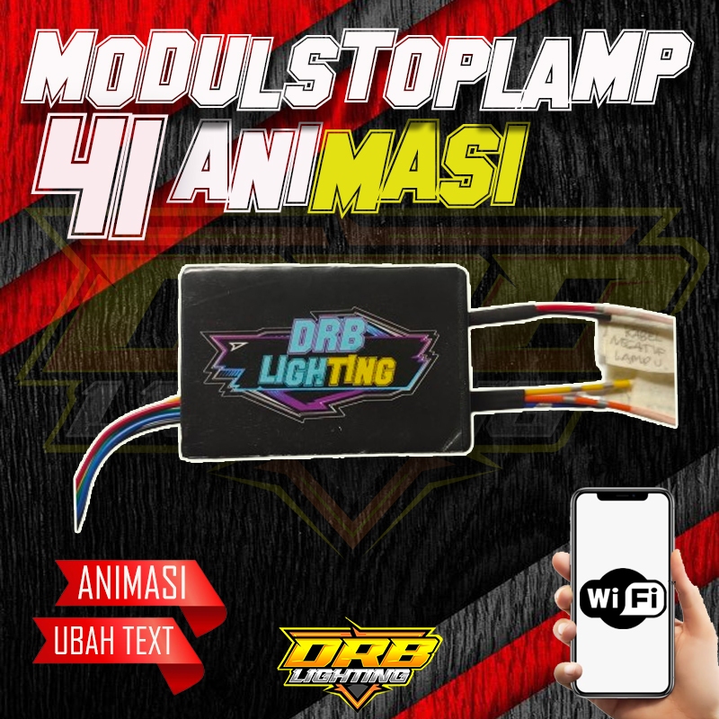 Jual modul controler stoplamp wifi running text 41 animasi stoplamp ...