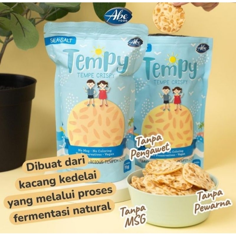 Jual Tempy Tempe Crispy Keripik Tempe Cemilan Anak 70gr | Shopee Indonesia