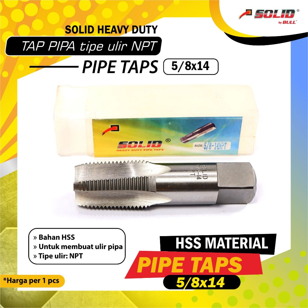 Jual Solid tap pipa pipe tap NPT heavy duty | Shopee Indonesia
