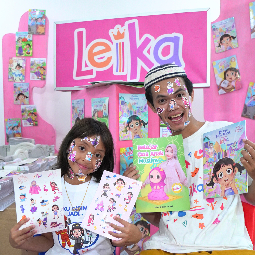 Jual LEIKA Sticker Karakter Seri Leika Putih Pink | Shopee Indonesia
