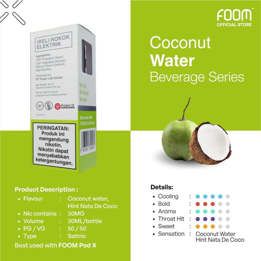 Jual Foom Beverage Series SaltNic 30ML by Foom Lab | Shopee Indonesia