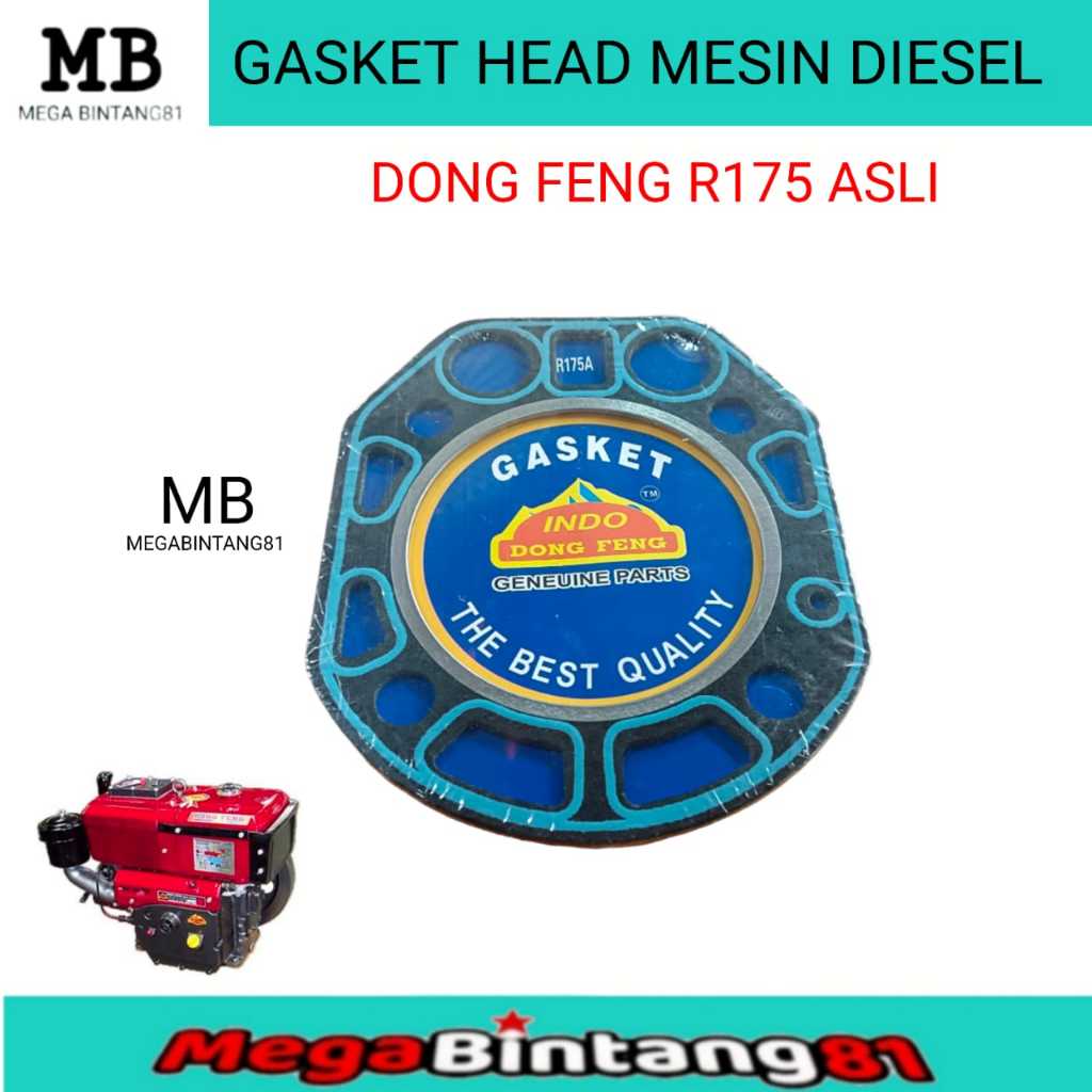 Jual paking gasket Head R175A paking Kop Deksel packing Head Dong Feng ...