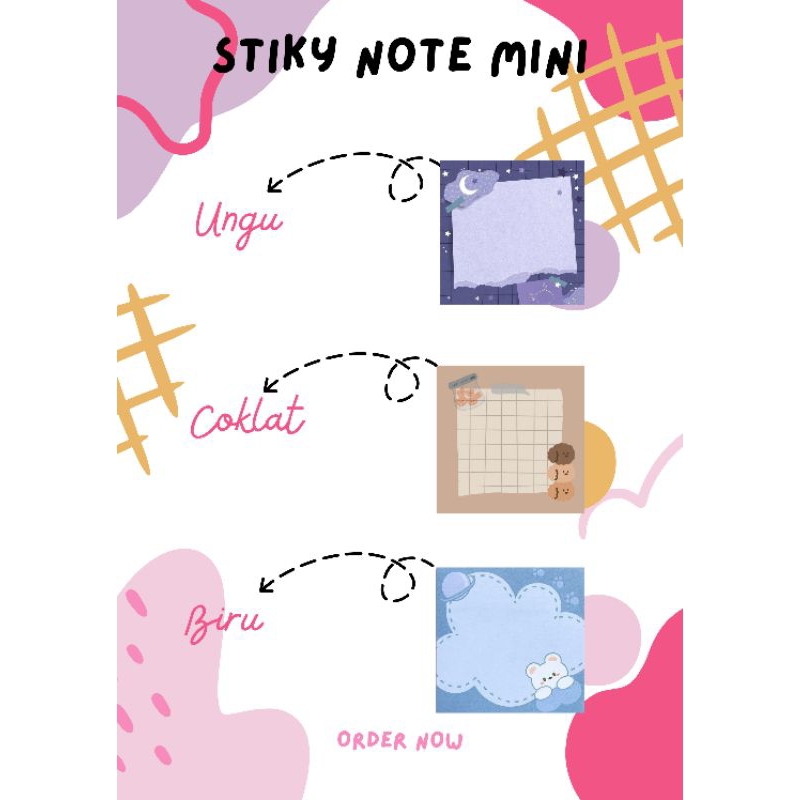 Jual stiky note mini||aesthetic|| | Shopee Indonesia