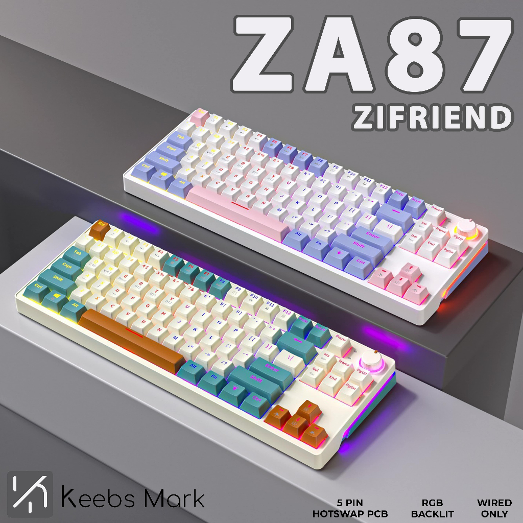 Jual Zifriend ZA87 Mechanical Keyboard 87 Keys RGB Wired | Shopee Indonesia
