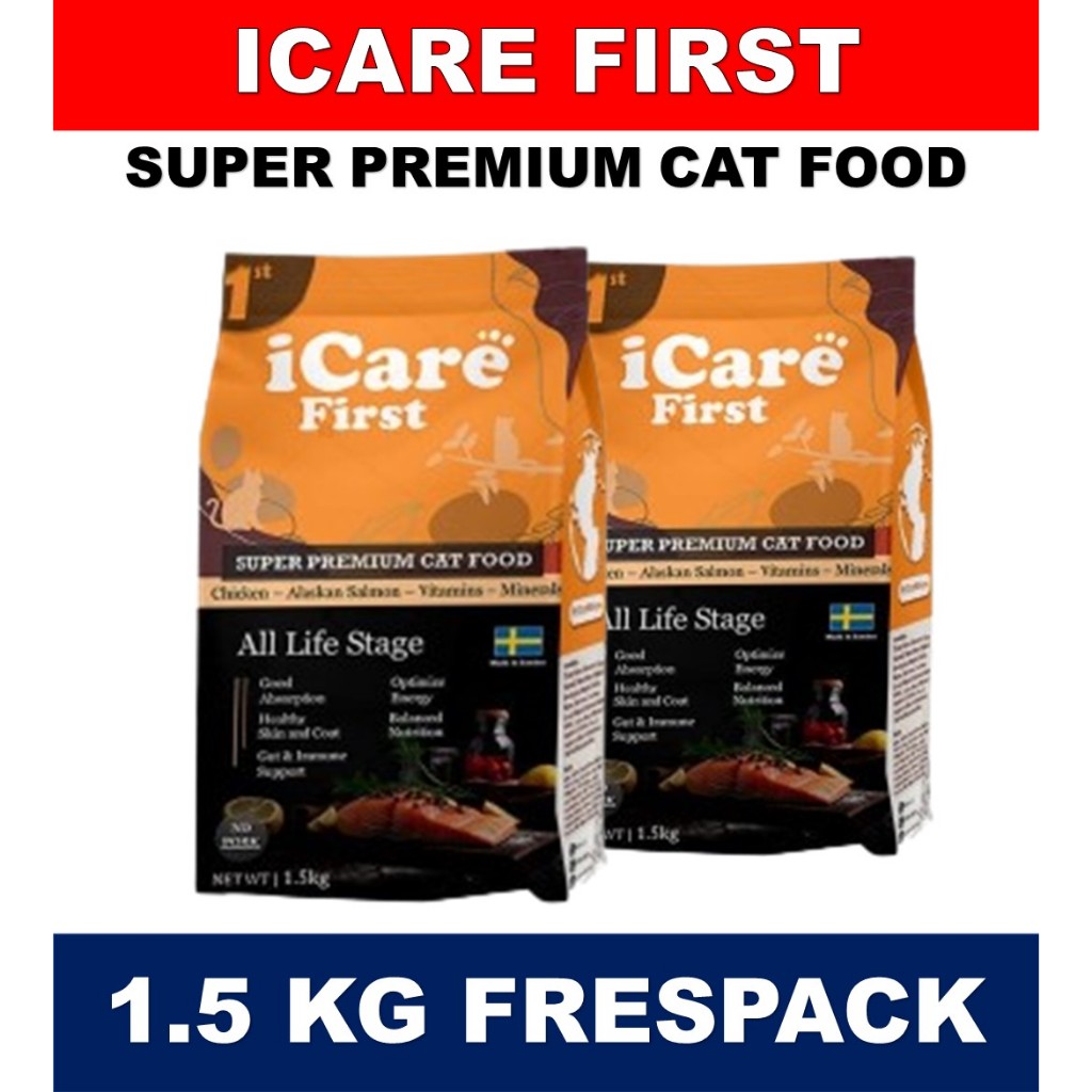 Jual ICare First Dry Food Makanan Kucing Super Premium i Care I Care ...