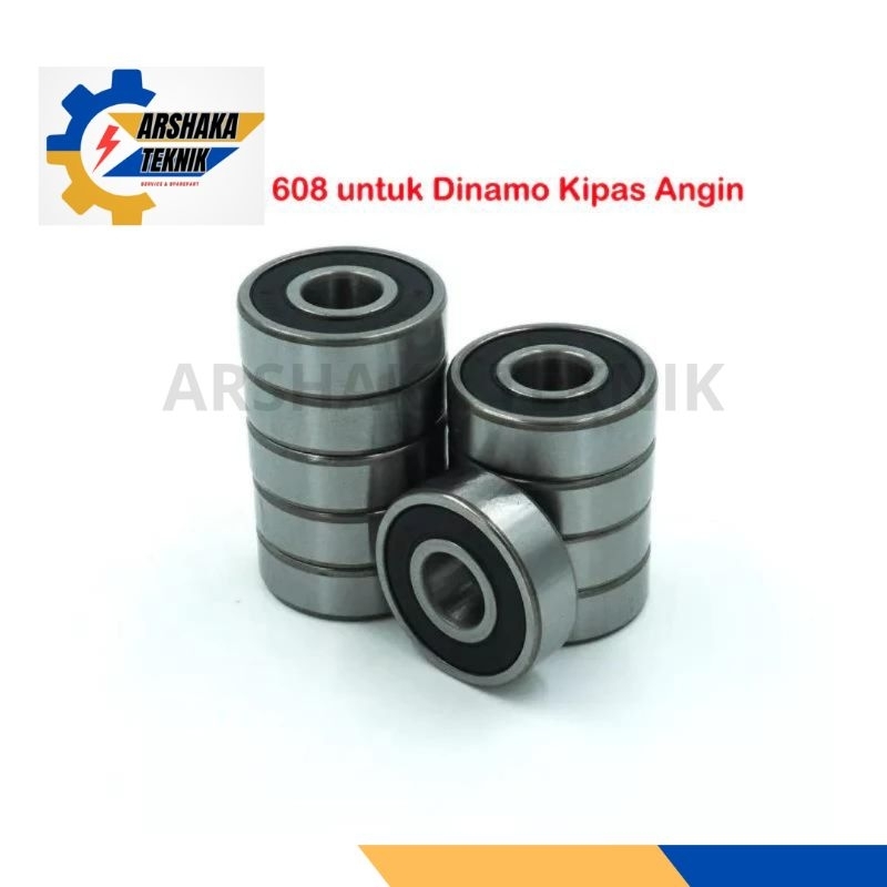 Jual Bearing 608 cocok untuk gantikan boshing kipas angin standart As 8 ...