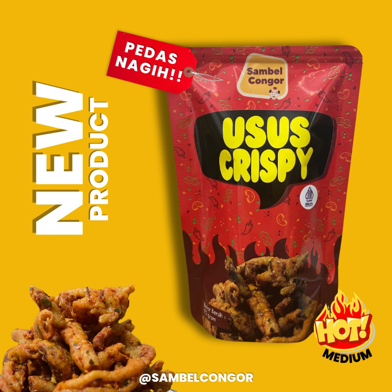 Jual Sambal Congor Usus Crispy 75gr dan Pilus Cikur 100gr | Shopee ...