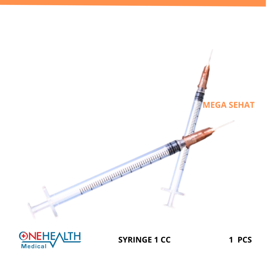 Jual Cod Spuit Onehealth Syringe 1cc Luer Tip Jarum Suntik Disposable Alat injeksi suntikan ...