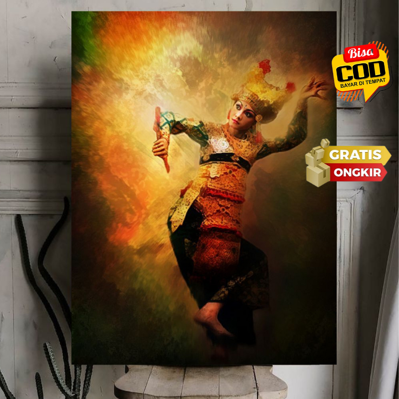 Jual Poster Lukisan Penari Bali Hiasan Dinding Papan MDF | Shopee Indonesia
