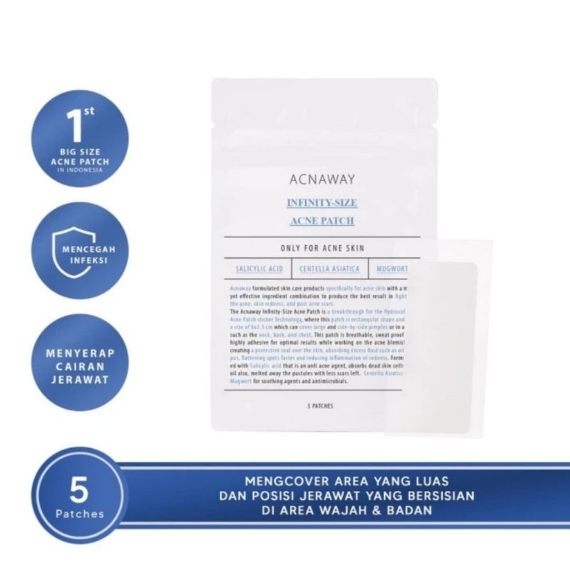 Jual Acnaway infinity size acne pimple patch ( 1sachet isi 5pcs ...