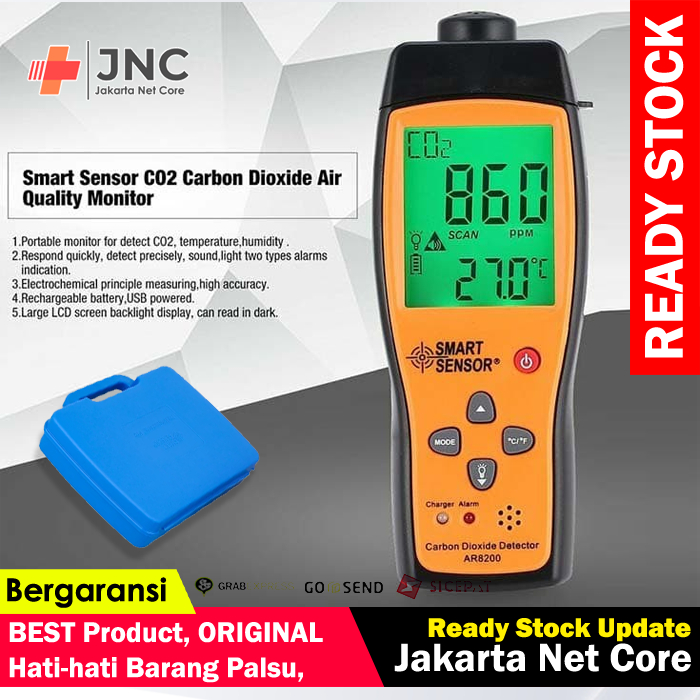 Jual Gas Sensor Detector CO2 Carbon Dioxide Detector CO2 Smart Sensor ...