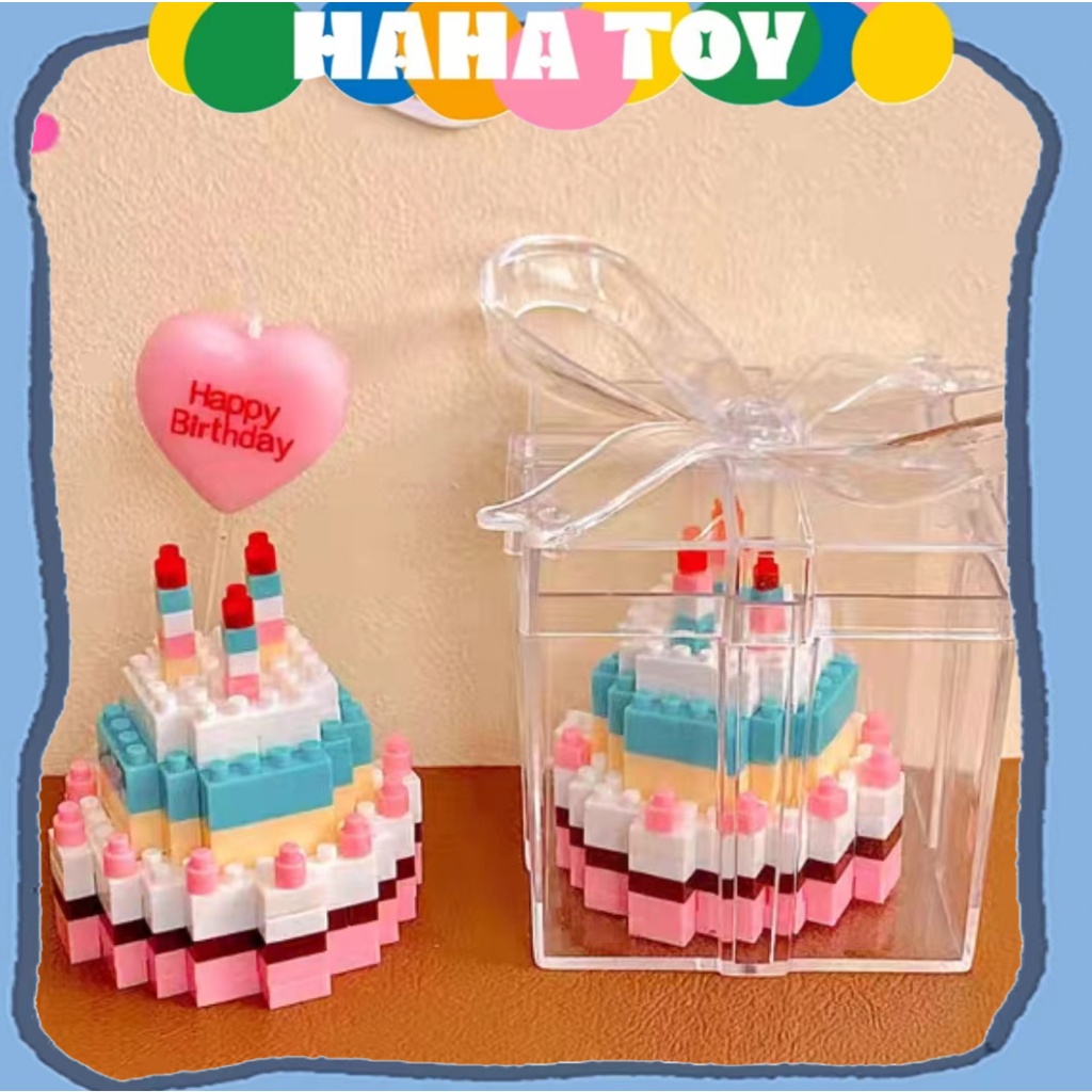 Jual KUE ULANG TAHUN Mainan Blok Mini Balok Susun Mainan Kreatif Mainan ...