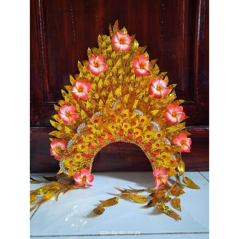 Jual MAHKOTA TARI BUNGA BALI/mahkota Bali/mahkota tari adat/mahkota ...